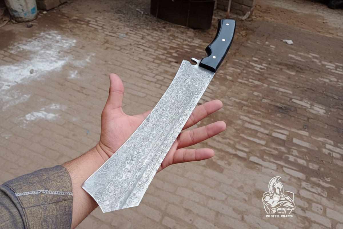 Handmade Customized Tanto Monster knife By JW SteelCrafts.